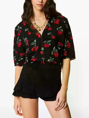 TWINSET Knitted Ruffled Shorts