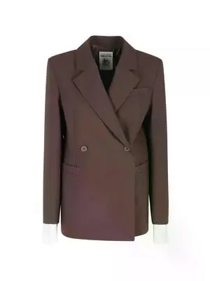 SEMICOUTURE Double-breasted Blazer - Brown