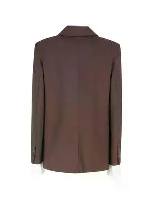 SEMICOUTURE Double-breasted Blazer - Brown