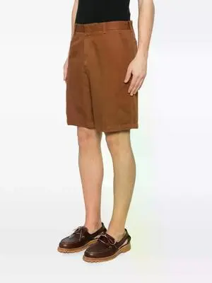 Zegna Flat-front Shorts - Brown