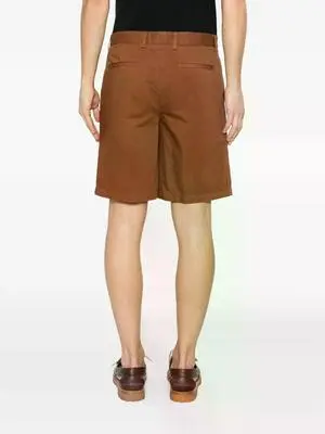 Zegna Flat-front Shorts - Brown