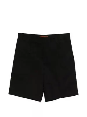 Zegna Flat-front Shorts - Black
