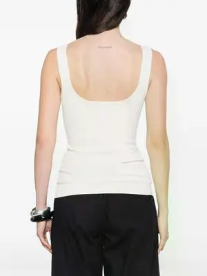 ENTIRE STUDIOS Sleeveless Scoop-neck Top - Neutrals