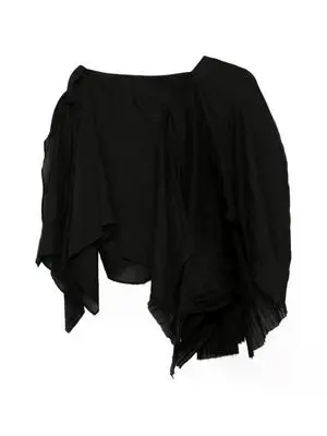 Yohji Yamamoto Asymmetric Draped Midi Skirt