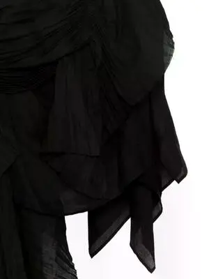 Yohji Yamamoto Asymmetric Draped Midi Skirt