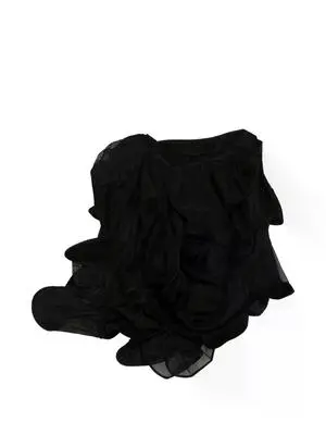 Yohji Yamamoto Asymmetric Ruffled Midi Skirt
