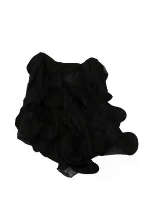 Yohji Yamamoto Asymmetric Ruffled Midi Skirt