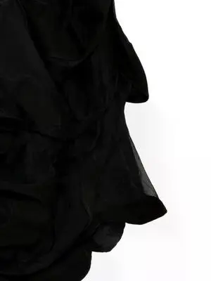 Yohji Yamamoto Asymmetric Ruffled Midi Skirt