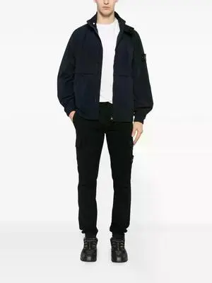 Stone Island Logo-patch Cargo Pants - Black