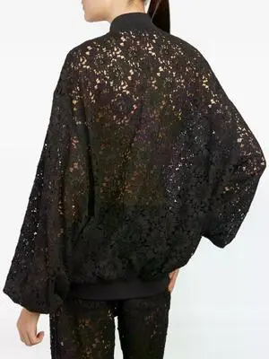 Federica Tosi Lace Bomber Jacket - Black