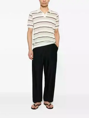 SCAGLIONE Striped-pattern Polo Shirt