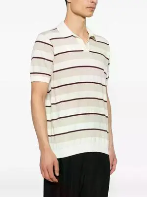 SCAGLIONE Striped-pattern Polo Shirt