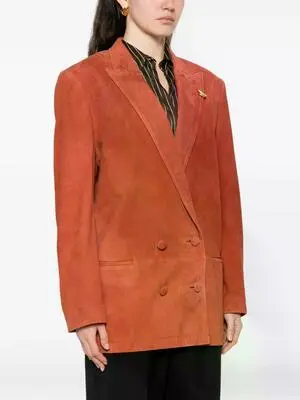 Alberta Ferretti Ring-detail Double-breasted Blazer