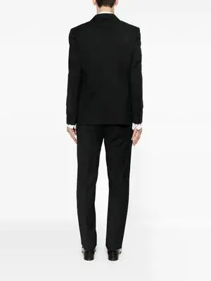 Tagliatore Peak-lapel Suit - Black
