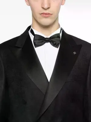 Tagliatore Double-breasted Peak-lapel Suit - Black
