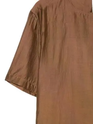 THELATEST Short-sleeve Blouse - Brown