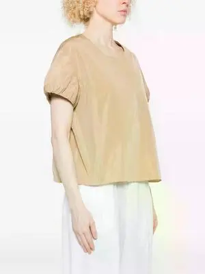 SUSANNE BOMMER Puff Sleeve Top - Neutrals