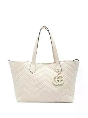 Gucci Tote Bag With Logo Charm
