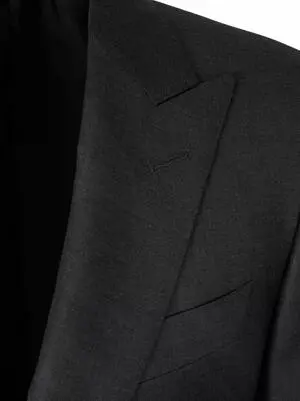 Canali Logo-detail Suit - Grey