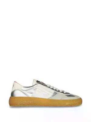 Puraai Silver Tone Sneakers For Women
