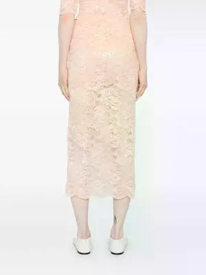 Rabanne Sequin Lace Midi Skirt