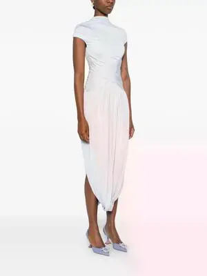 SELF-PORTRAIT Pleated Midi Dress