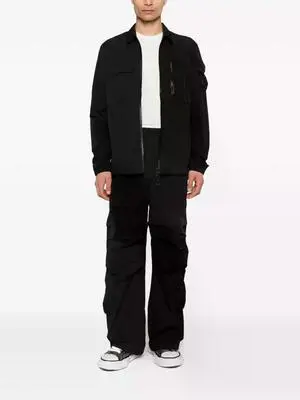 JG1 Zip-fastening Shirt Jacket - Black