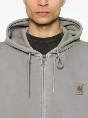 Carhartt Work In Progress Zip-fastening Hooded Sweatshirt - Grey