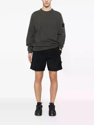 Stone Island Patch-pocket Bermuda Shorts - Black