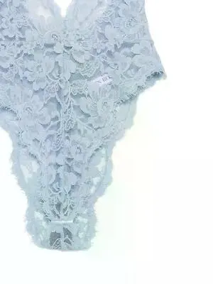 ROWEN ROSE Lace Halterneck Bodysuit