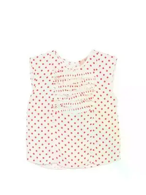 N°21 Polka-dot Blouse - White