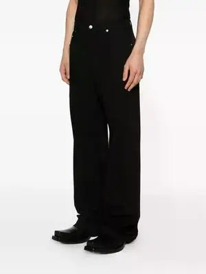 Rick Owens Geth Button-fastening Trousers - Black