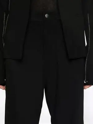 Rick Owens Geth Button-fastening Trousers - Black