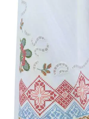 Max Mara Floral Embroidered Trousers - Neutrals