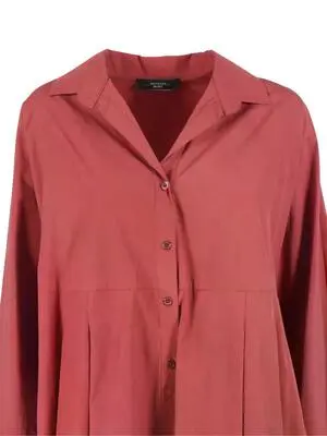 Max Mara Colla Buttoned Dress - Red