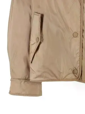 Max Mara Striped Collar Button Front Short Coat