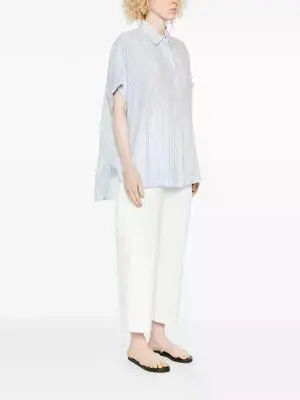 Max Mara Verve Striped Shirt - Blue