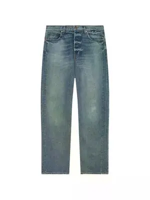 Rhude Washed-effect Straight Leg Jeans - Blue