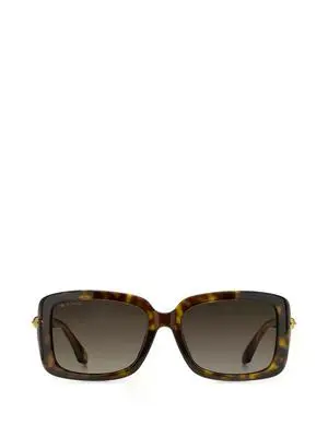 Etro Rectangle-frame Sunglasses - Brown