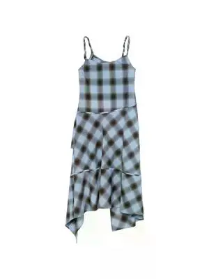 FENG CHEN WANG Check-pattern Midi Dress