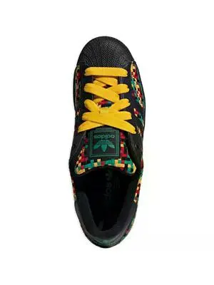 Adidas X Bob Marley Superstar Ii Woven Sneakers