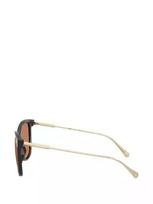Versace Medusa Square Frame Sunglasses - Brown