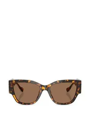 Versace Medusa-detail Sunglasses - Brown