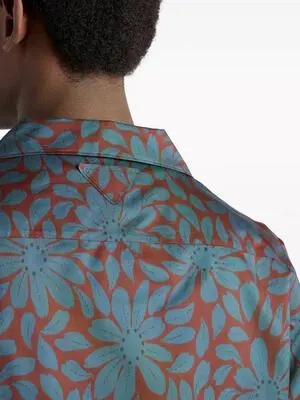 Prada Short-sleeved Cotton-blend Shirt - Red