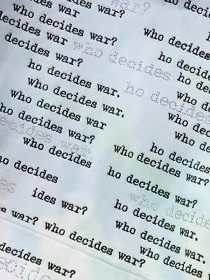 WHO DECIDES WAR Logo-embroidered Hoodie