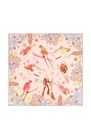 FERRAGAMO Silk Scarf - Pink