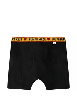 HUMAN MADE Logo Waistband Boxer Brief - Black