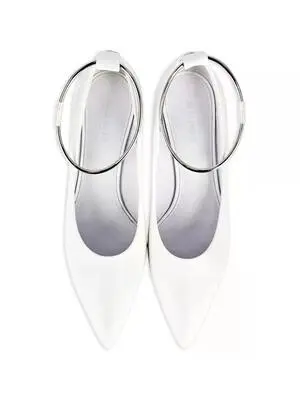 JIL SANDER Alima Pointed Leather Pumps