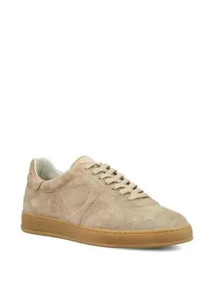 Tagliatore Suede Panelled Sneakers - Brown
