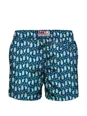 MC2 SAINT BARTH Fantasy Print Shorts - Blue